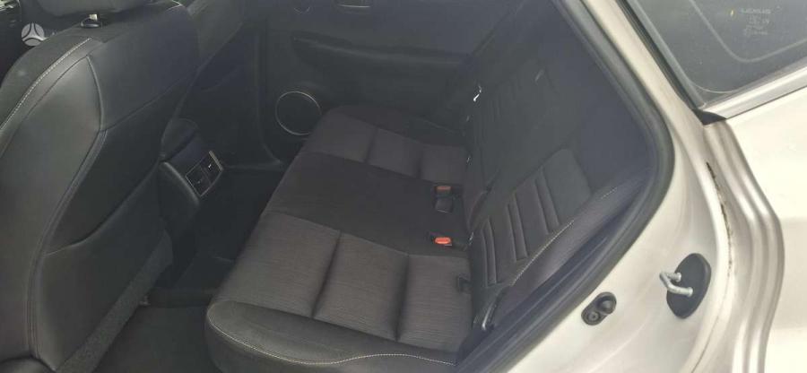 White Lexus NX 300h 2015 in Panevezys, with an engine capacity of 2.49 L and mileage of 150 thousand km for 16900 €, photo 10 on AUTOMOTO.COM.LV