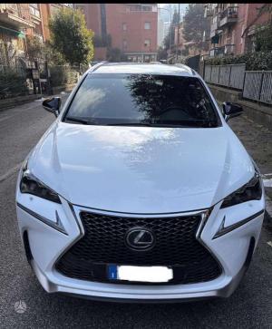 White Lexus NX 300h 2017 in Vilnius, with an engine capacity of 2.49 L and mileage of 109 thousand km for 23999 €, photo 5 on AUTOMOTO.COM.LV