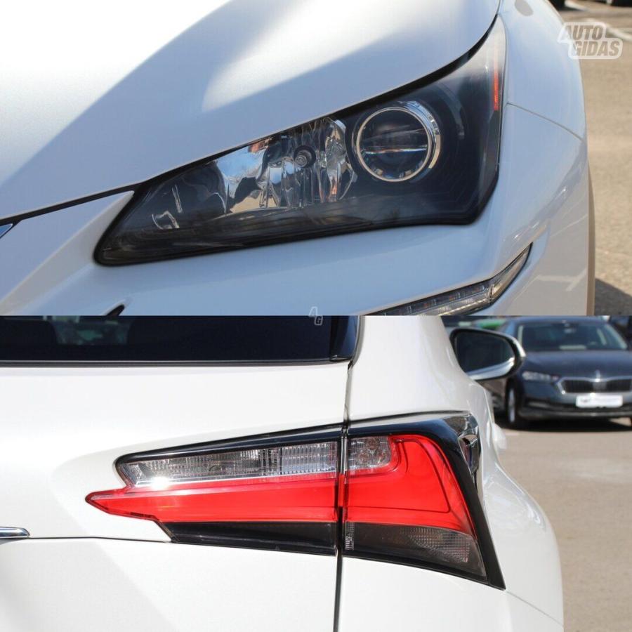 White Lexus NX 300h 2017 in Vilnius, with an engine capacity of 2.50 L and mileage of 125 thousand km for 22700 €, photo 22 on AUTOMOTO.COM.LV