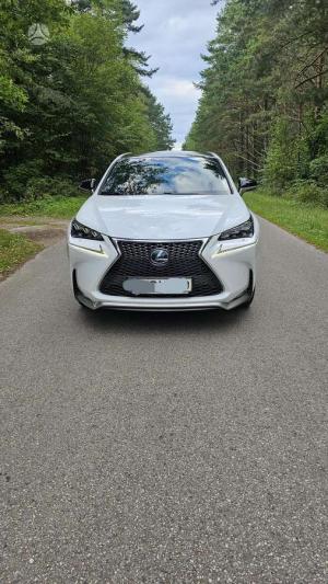 White Lexus NX 300h 2017 in Vilnius, with an engine capacity of 2.49 L and mileage of 211 thousand km for 23500 €, photo  on AUTOMOTO.COM.LV