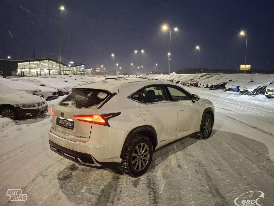 White Lexus NX 300h 2018 in Avizieniai, with an engine capacity of 2.50 L and mileage of 160 thousand km for 22500 €, photo 6 on AUTOMOTO.COM.LV