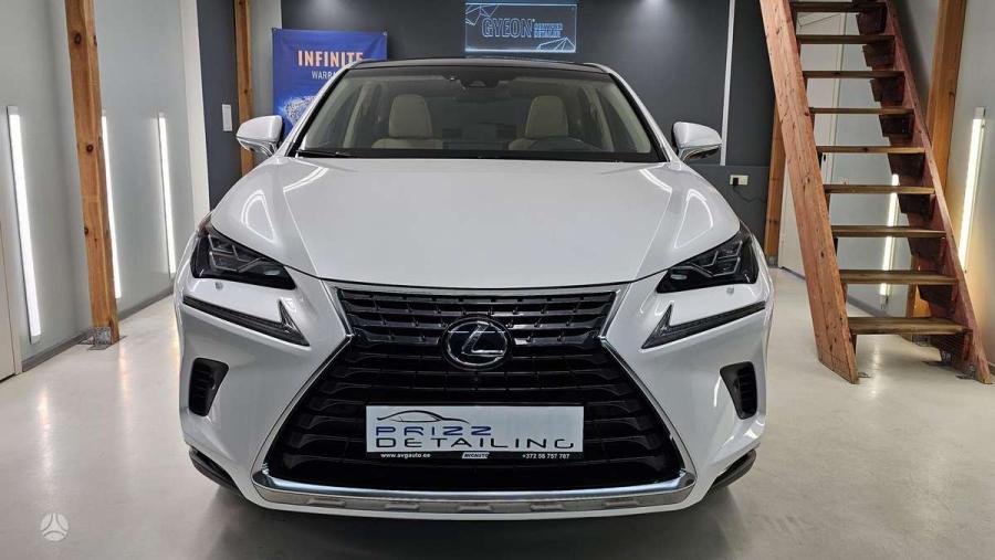 White Lexus NX 300h 2018 in Tallinn, with an engine capacity of 2.49 L and mileage of 109 thousand km for 30495 €, photo 1 on AUTOMOTO.COM.LV