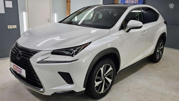White Lexus NX 300h 2019 in Tallinn, with an engine capacity of 2.49 L and mileage of 71 thousand km for 31995 €, photo 3 on AUTOMOTO.COM.LV