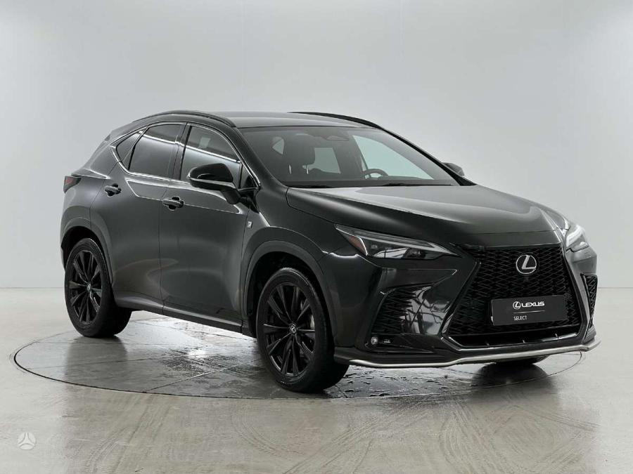 Black Lexus NX 350h 2023 in Vilnius, with an engine capacity of 2.49 L and mileage of 180 thousand km for 40900 €, photo 18 on AUTOMOTO.COM.LV