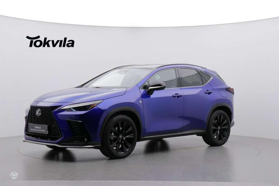 Zils Lexus NX 350h 2023 Viļņa, ar dzinēja tilpumu 2.49 L un nobraukumu 65 tūkst. km par 46900 €, foto 1 vietnē AUTOMOTO.COM.LV