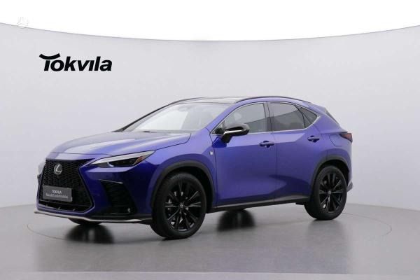 Blue Lexus NX 350h 2023 in Vilnius, with an engine capacity of 2.49 L and mileage of 65 thousand km for 46900 €, photo 1 on AUTOMOTO.COM.LV