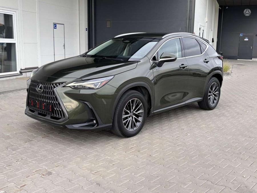 Zaļš Lexus NX 350h 2023 Viļņa, ar dzinēja tilpumu 2.49 L un nobraukumu 67 tūkst. km par 39500 €, foto 1 vietnē AUTOMOTO.COM.LV