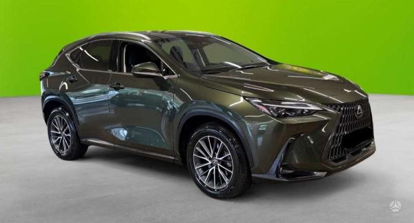 Green Lexus NX 350h 2024 in Vilnius, with an engine capacity of 2.49 L and mileage of 36 thousand km for 44000 €, photo 1 on AUTOMOTO.COM.LV