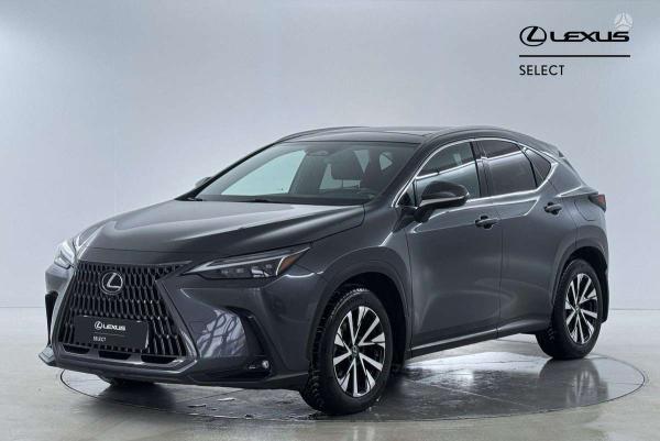 Pelēks Lexus NX 350h 2022 Viļņa, ar dzinēja tilpumu 2.49 L un nobraukumu 58 tūkst. km par 49900 €, foto 1 vietnē AUTOMOTO.COM.LV