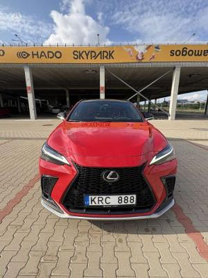 Red Lexus NX 350h 2023 in Vilnius, with an engine capacity of 2.50 L and mileage of 48 thousand km for 48500 €, photo 3 on AUTOMOTO.COM.LV