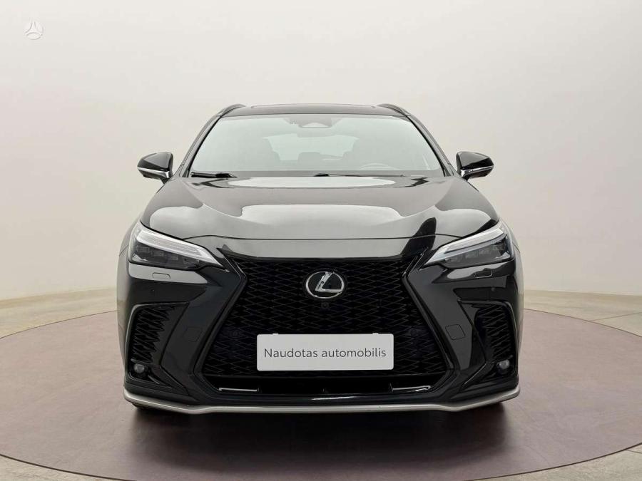 Black Lexus NX 450h 2023 in Panevezys, with an engine capacity of 2.49 L and mileage of 159 thousand km for 44990 €, photo 3 on AUTOMOTO.COM.LV
