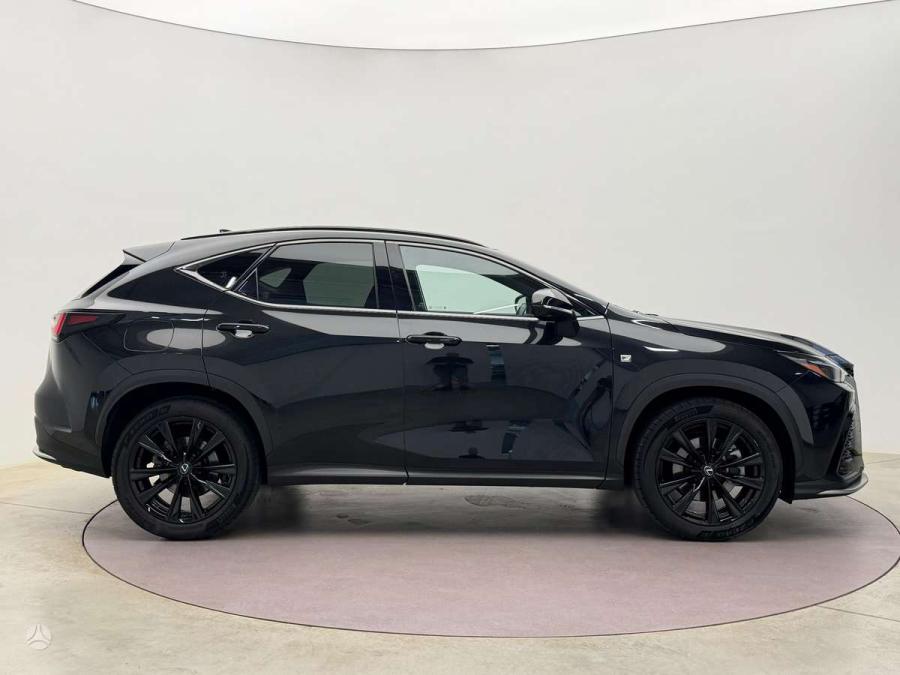 Black Lexus NX 450h 2023 in Panevezys, with an engine capacity of 2.49 L and mileage of 159 thousand km for 44990 €, photo 5 on AUTOMOTO.COM.LV