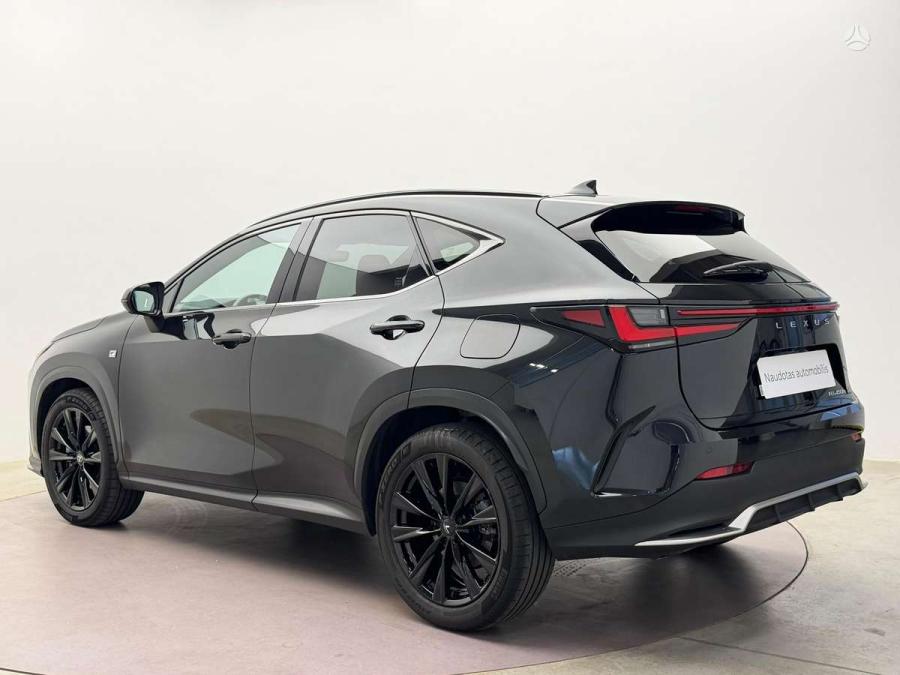 Black Lexus NX 450h 2023 in Panevezys, with an engine capacity of 2.49 L and mileage of 159 thousand km for 44990 €, photo 7 on AUTOMOTO.COM.LV