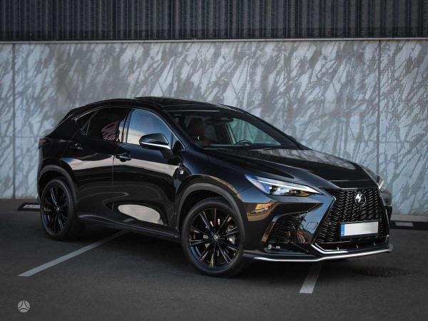 Black Lexus NX 450h 2024 in Kaunas, with an engine capacity of 2.49 L and mileage of 20 thousand km for 58500 €, photo 1 on AUTOMOTO.COM.LV