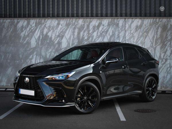Black Lexus NX 450h 2024 in Kaunas, with an engine capacity of 2.49 L and mileage of 20 thousand km for 58500 €, photo 3 on AUTOMOTO.COM.LV