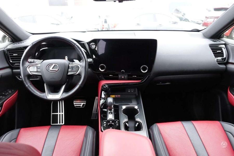 Grey Lexus NX 450h 2022 in Vilnius, with an engine capacity of 2.49 L and mileage of 97 thousand km for 45490 €, photo 8 on AUTOMOTO.COM.LV