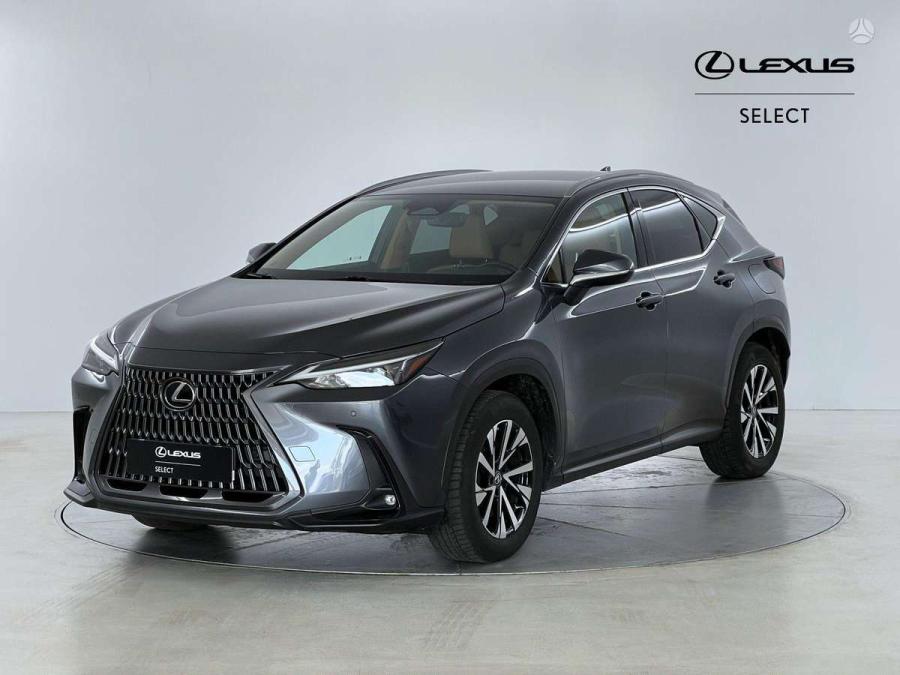 Pelēks Lexus NX 450h 2022 Viļņa, ar dzinēja tilpumu 2.49 L un nobraukumu 83 tūkst. km par 47900 €, foto 1 vietnē AUTOMOTO.COM.LV