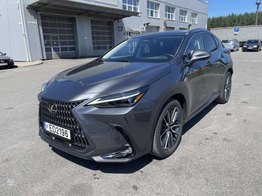 Grey Lexus NX 450h 2022 in Klaipeda, with an engine capacity of 2.49 L and mileage of 77 thousand km for 48700 €, photo 6 on AUTOMOTO.COM.LV