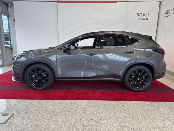 Grey Lexus NX 450h 2022 in Siauliai, with an engine capacity of 2.49 L and mileage of 108 thousand km for 46900 €, photo 5 on AUTOMOTO.COM.LV