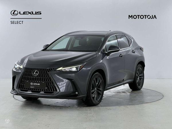 Grey Lexus NX 450h 2023 in Vilnius, with an engine capacity of 2.49 L and mileage of 61 thousand km for 47900 €, photo 1 on AUTOMOTO.COM.LV