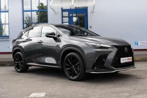 Grey Lexus NX 450h 2023 in Vilnius, with an engine capacity of 2.49 L and mileage of 72 thousand km for 49990 €, photo  on AUTOMOTO.COM.LV