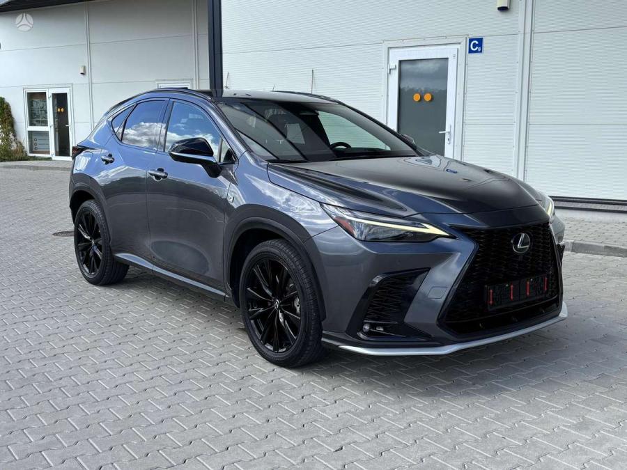 Grey Lexus NX 450h 2023 in Vilnius, with an engine capacity of 2.49 L and mileage of 92 thousand km for 49900 €, photo 7 on AUTOMOTO.COM.LV