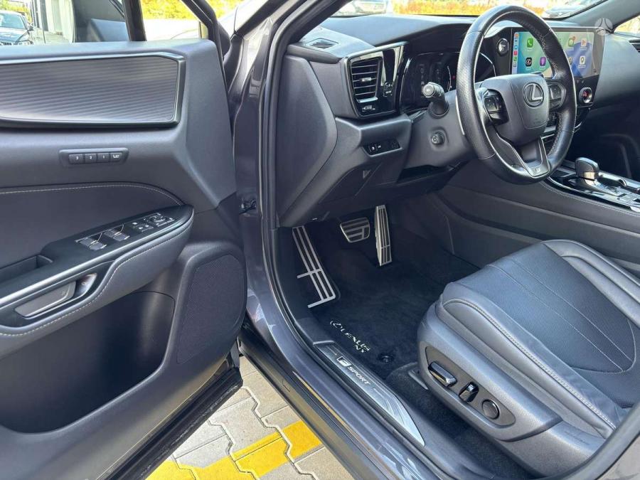 Grey Lexus NX 450h 2023 in Vilnius, with an engine capacity of 2.49 L and mileage of 92 thousand km for 49900 €, photo 11 on AUTOMOTO.COM.LV