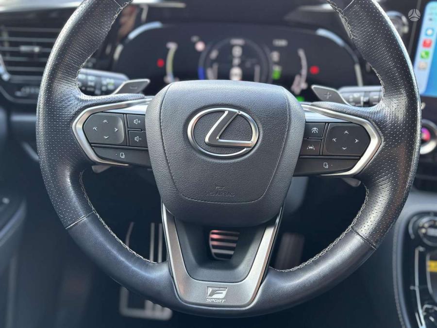 Grey Lexus NX 450h 2023 in Vilnius, with an engine capacity of 2.49 L and mileage of 92 thousand km for 49900 €, photo 15 on AUTOMOTO.COM.LV