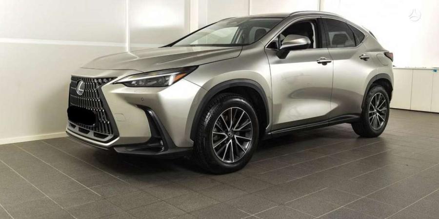 Grey Lexus NX 450h 2025 in Vilnius, with an engine capacity of 2.49 L and mileage of 38 thousand km for 52000 €, photo 1 on AUTOMOTO.COM.LV