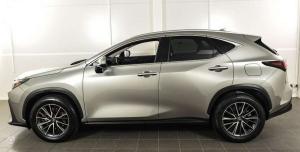 Grey Lexus NX 450h 2025 in Vilnius, with an engine capacity of 2.49 L and mileage of 38 thousand km for 52000 €, photo 3 on AUTOMOTO.COM.LV