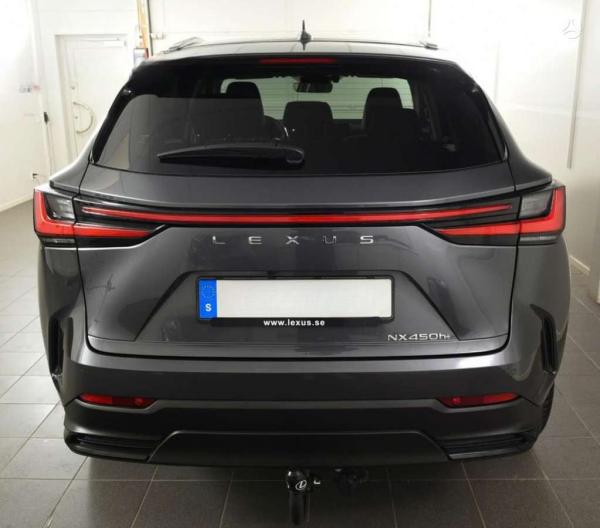 Grey Lexus NX 450h 2025 in Vilnius, with an engine capacity of 2.49 L and mileage of 8 thousand km for 59900 €, photo 6 on AUTOMOTO.COM.LV