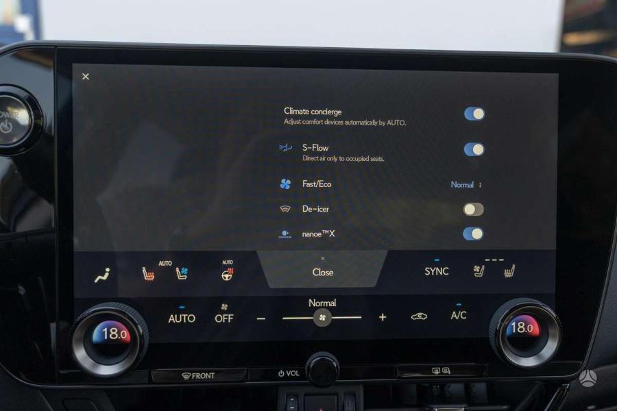 Grey Lexus NX 450h 2025 in Vilnius, with an engine capacity of 2.49 L and mileage of 20 thousand km for 58800 €, photo 26 on AUTOMOTO.COM.LV