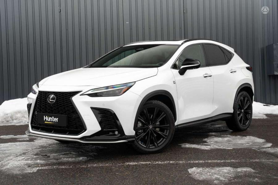 Balts Lexus NX 450h 2023 Viļņa, ar dzinēja tilpumu 2.49 L un nobraukumu 63 tūkst. km par 48000 €, foto 1 vietnē AUTOMOTO.COM.LV