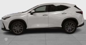 White Lexus NX 450h 2023 in Vilnius, with an engine capacity of 2.49 L and mileage of 13 thousand km for 54000 €, photo 3 on AUTOMOTO.COM.LV