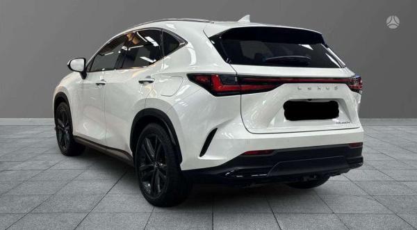 White Lexus NX 450h 2025 in Vilnius, with an engine capacity of 2.49 L and mileage of 24 thousand km for 56000 €, photo 4 on AUTOMOTO.COM.LV