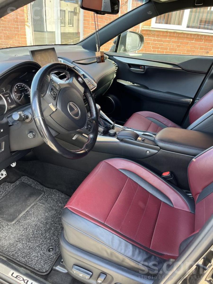 Black Lexus NX 2017 in Riga, with an engine capacity of 2.50 L and mileage of 168 thousand km for 23200 €, photo 6 on AUTOMOTO.COM.LV