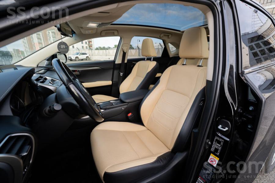 Black Lexus NX 2017 in Riga, with an engine capacity of 2.50 L and mileage of 64 thousand km for 25500 €, photo 9 on AUTOMOTO.COM.LV