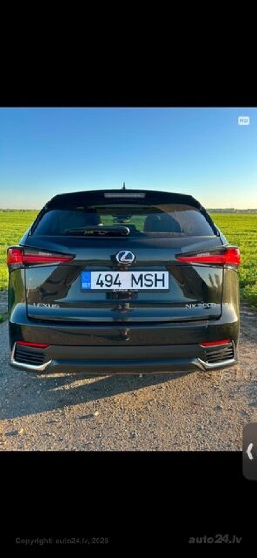 Black Lexus NX 2019 in Tallinn, with an engine capacity of 2.50 L and mileage of 105 thousand km for 25900 €, photo 4 on AUTOMOTO.COM.LV
