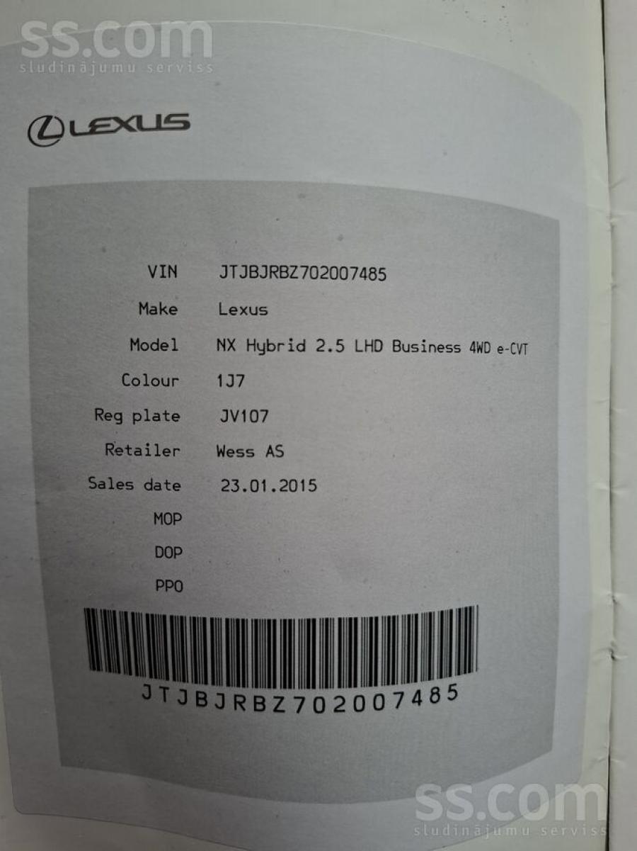 Pelēks Lexus NX 2014 Rīga, ar dzinēja tilpumu 2.50 L un nobraukumu 199 tūkst. km par 18500 €, foto 21 vietnē AUTOMOTO.COM.LV