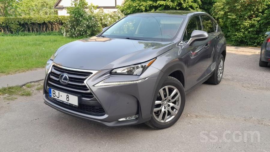 Grey Lexus NX 2017 in Riga, with an engine capacity of 2.50 L and mileage of 145 thousand km for 23500 €, photo 1 on AUTOMOTO.COM.LV
