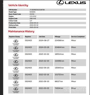 Grey Lexus NX 2019 in Daugavpils, with an engine capacity of 2.50 L and mileage of 242 thousand km for 21500 €, photo 18 on AUTOMOTO.COM.LV