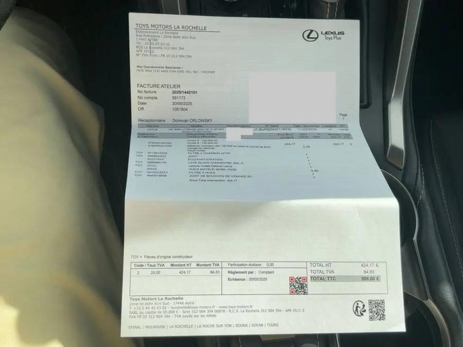Серый Лексус НХ 2019 в Даугавпилс, объемом двигателя 2.50 л и пробегом 148 тыс. км за 27950 €, фото 19 на AUTOMOTO.COM.LV