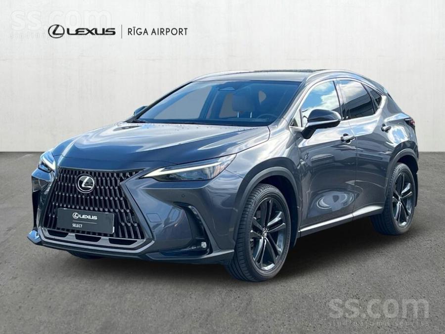 Grey Lexus NX 2025 in Riga, with an engine capacity of 2.50 L and mileage of 6 thousand km for 62000 €, photo 1 on AUTOMOTO.COM.LV