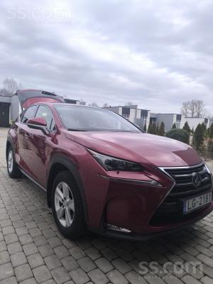 Sarkans Lexus NX 2015 Rīga, ar dzinēja tilpumu 2.50 L un nobraukumu 164 tūkst. km par 23500 €, foto  vietnē AUTOMOTO.COM.LV