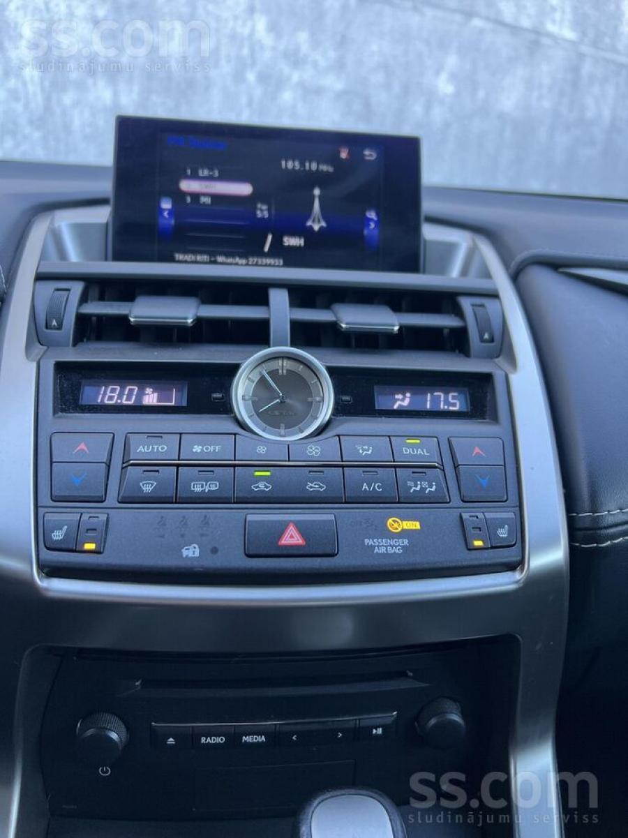 Balts Lexus NX 2016 Liepāja, ar dzinēja tilpumu 2.50 L un nobraukumu 197 tūkst. km par 18850 €, foto 19 vietnē AUTOMOTO.COM.LV