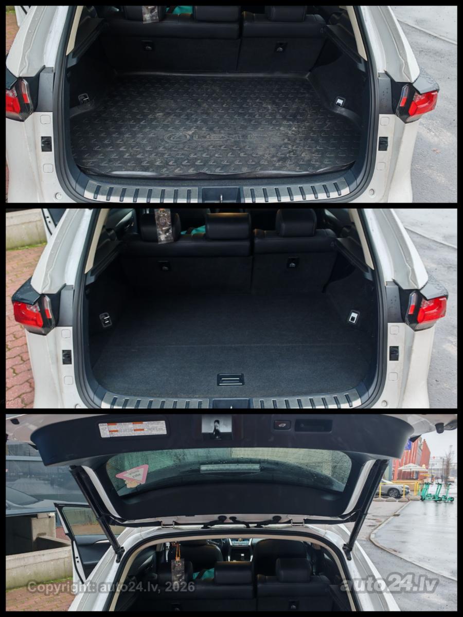 White Lexus NX 2016 in Tallinn, with an engine capacity of 2.50 L and mileage of 197 thousand km for 18950 €, photo 19 on AUTOMOTO.COM.LV