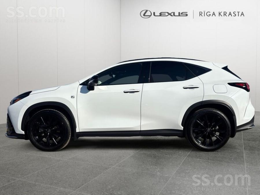 White Lexus NX 2024 in Riga, with an engine capacity of 2.50 L and mileage of 15 thousand km for 65900 €, photo 3 on AUTOMOTO.COM.LV