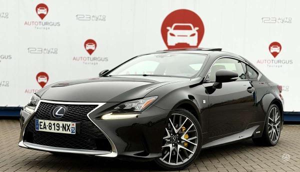 Black Lexus RC 300h 2016 in Taurage, with an engine capacity of 2.49 L and mileage of 148 thousand km for 17500 €, photo 2 on AUTOMOTO.COM.LV