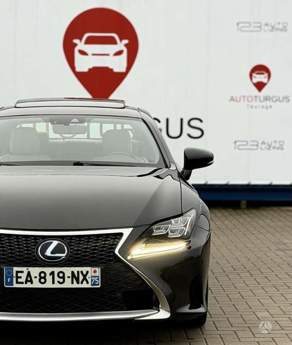 Black Lexus RC 300h 2016 in Taurage, with an engine capacity of 2.49 L and mileage of 148 thousand km for 17500 €, photo 4 on AUTOMOTO.COM.LV