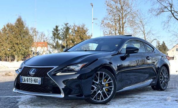 Melns Lexus RC 300h 2016 Tauragė, ar dzinēja tilpumu 2.49 L un nobraukumu 147 tūkst. km par 15800 €, foto 1 vietnē AUTOMOTO.COM.LV